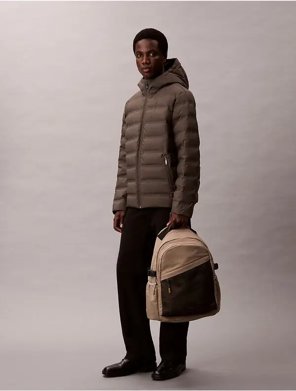 Calvin Klein Mesh Front Backpack - Desert Taupe