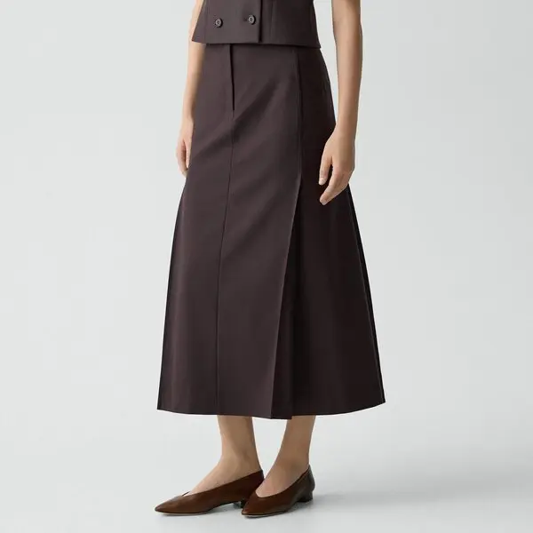 Theory Pleated Maxi Skirt