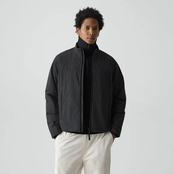 Theory Stand Collar Jacket In Motion Nylon