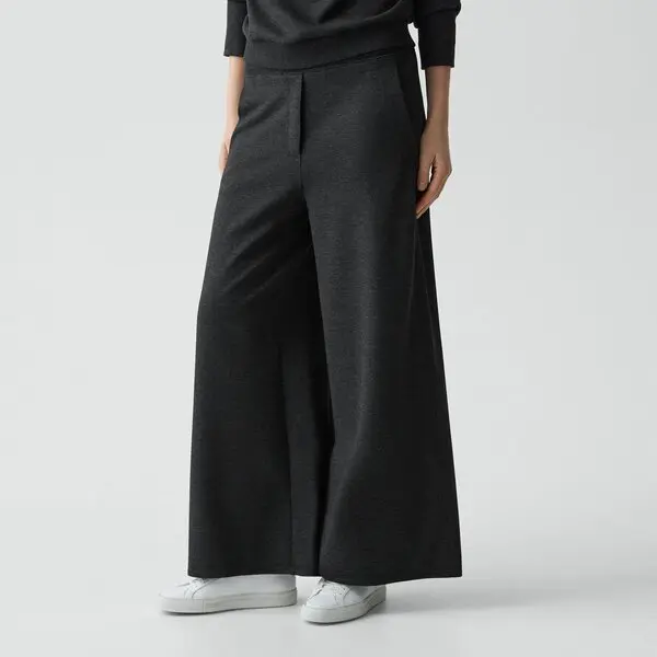 Theory A-line Pull-on Pant - Charcoal Melange