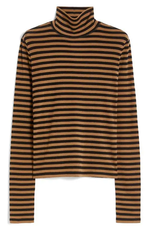 MM BY MAX MARA Blasy Stripe Mock Neck Shirt
