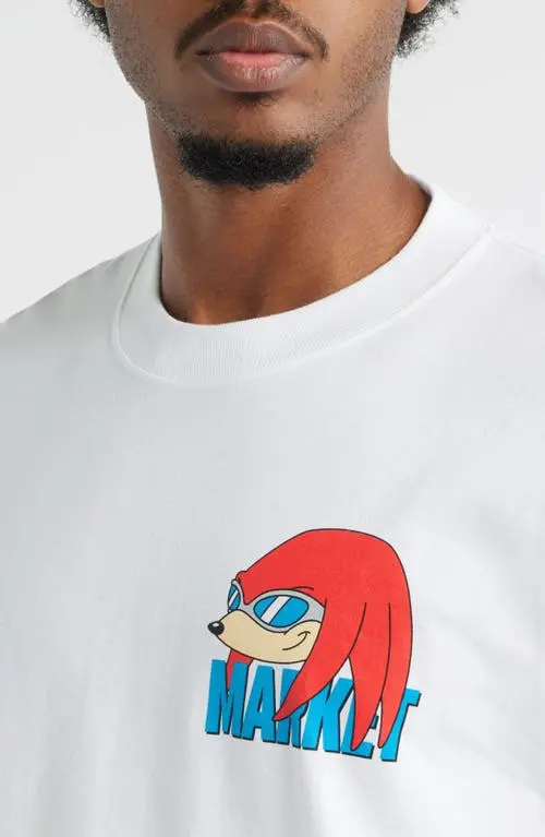 MARKET X Sonic Knuckles Cotton Graphic T-shirt