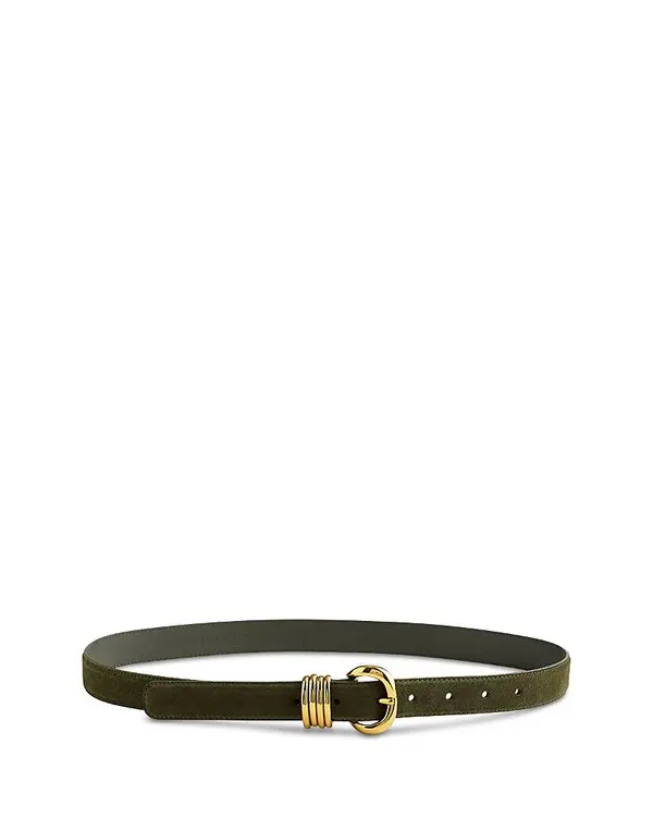 Madewell Metal Keeper Leather Belt - Loden