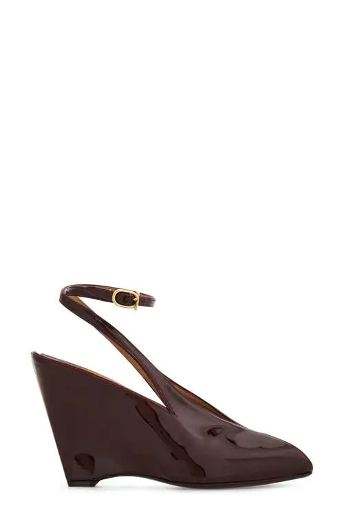 FERRAGAMO Arcadia Ankle Strap Wedge Pump