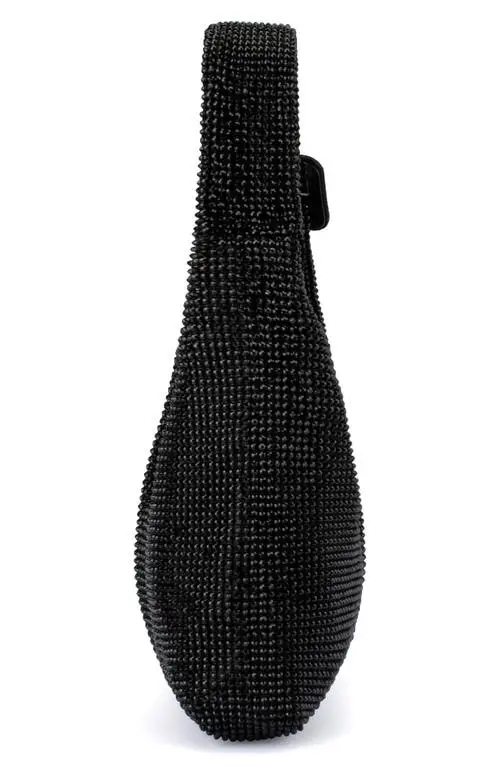 OLGA BERG Calypso Crystal Mesh Shoulder Bag