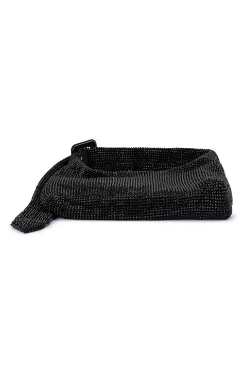 OLGA BERG Calypso Crystal Mesh Shoulder Bag