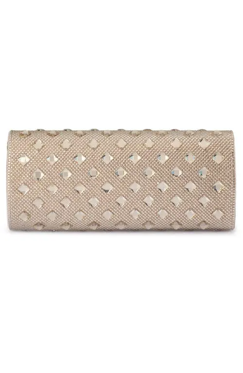 OLGA BERG Bridget Crystal Clutch - Champagne