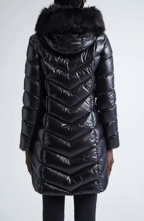 Moncler Fulmarus Hooded Down Puffer Jacket With Faux Fur Trim