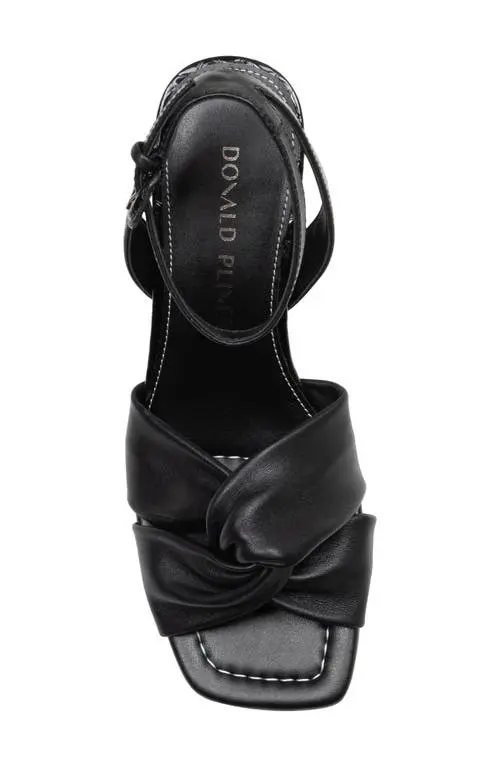 DONALD PLINER Ankle Strap Sandal - Black