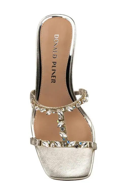 DONALD PLINER Heel Sandal - Platinum