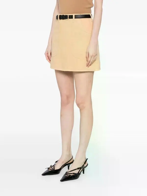 SELF-PORTRAIT A-line Mini Skirt With Belt