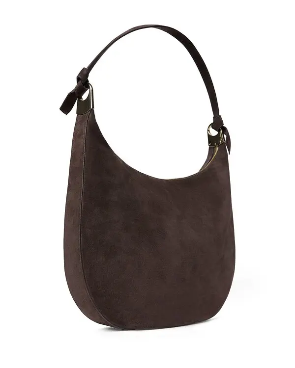 LOEFFLER RANDALL Morgan Leather Hobo Bag - Dark Brown