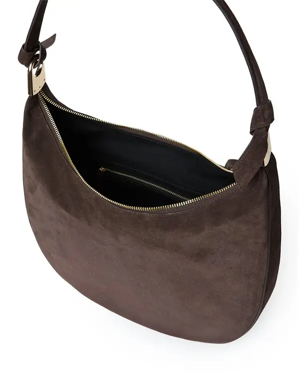 LOEFFLER RANDALL Morgan Leather Hobo Bag - Dark Brown