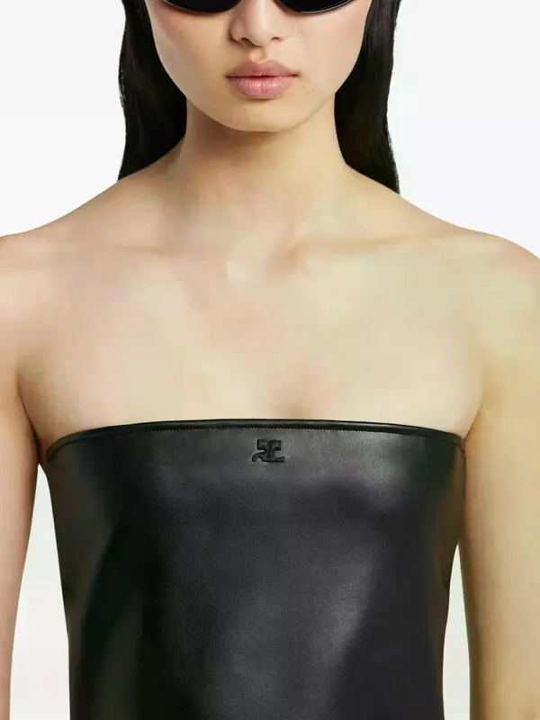 COURREGES Strapless Mini Dress