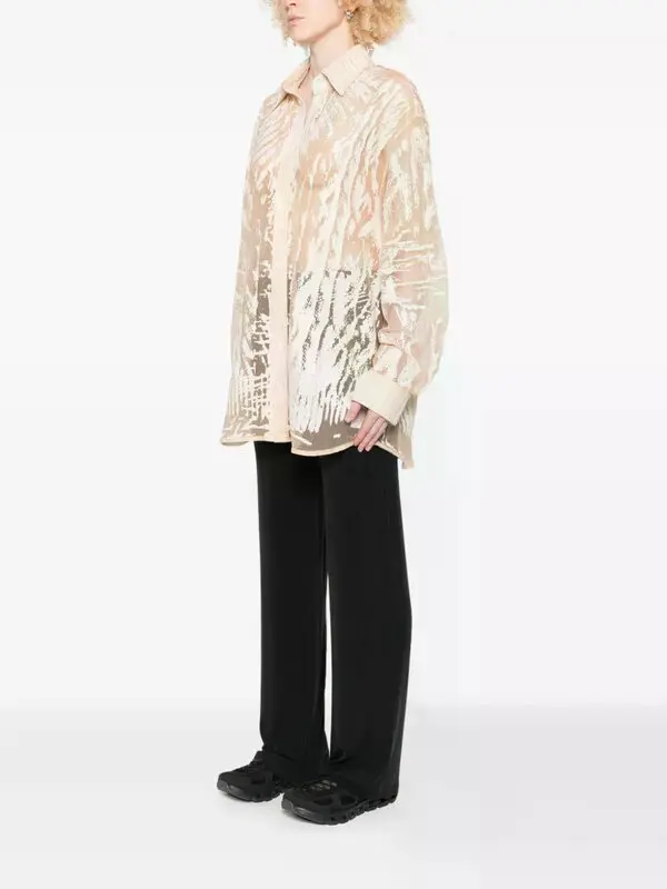 DIESEL® Abstract-print Long-sleeve Blouse