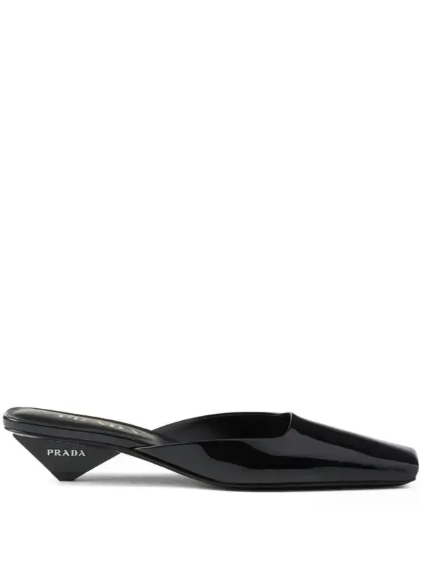 Prada 35mm Patent Leather Mules