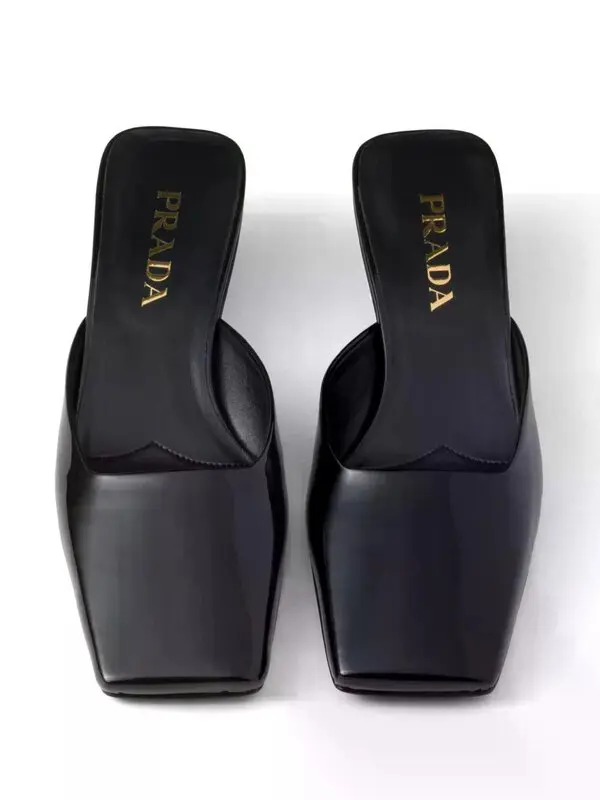 Prada 35mm Patent Leather Mules