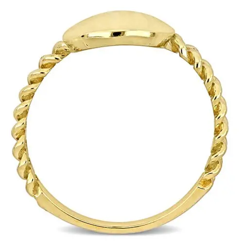 JULIANNA B. 14k Yellow Gold Disc Braided Ring