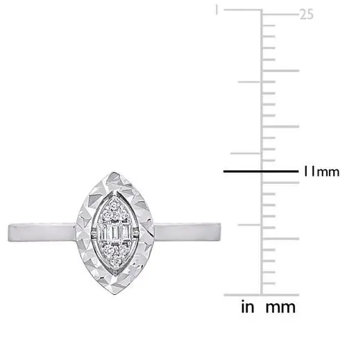 JULIANNA B. Diamond Marquise-shape Cluster Ring
