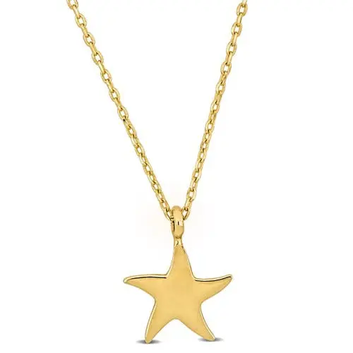 JULIANNA B. 14k Yellow Gold Charm Pendant Necklace - Star