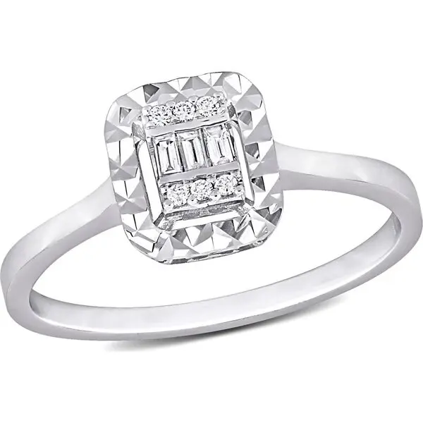 JULIANNA B. Diamond Cluster Ring - 14k White Gold