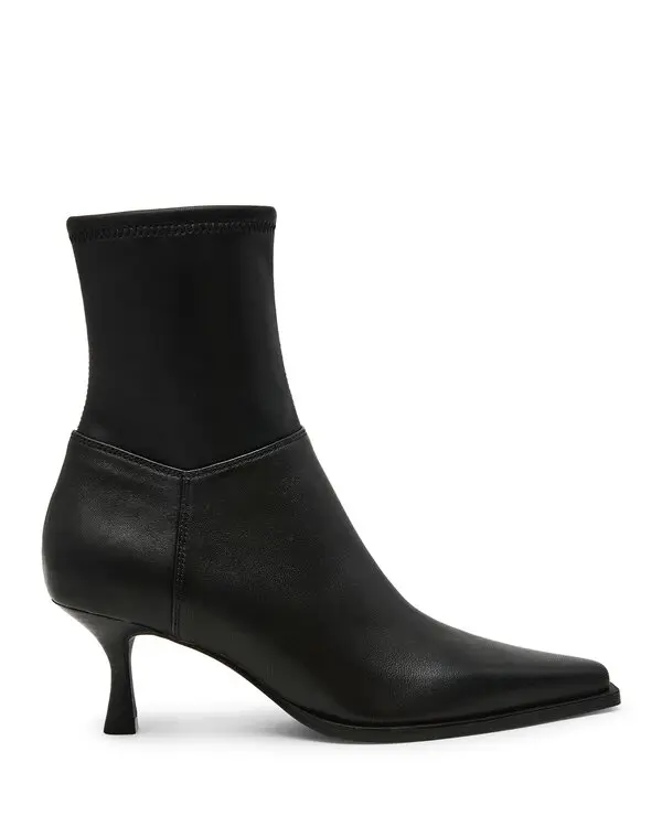 Steve Madden Stasia Mid-heel Ankle Boots - Black