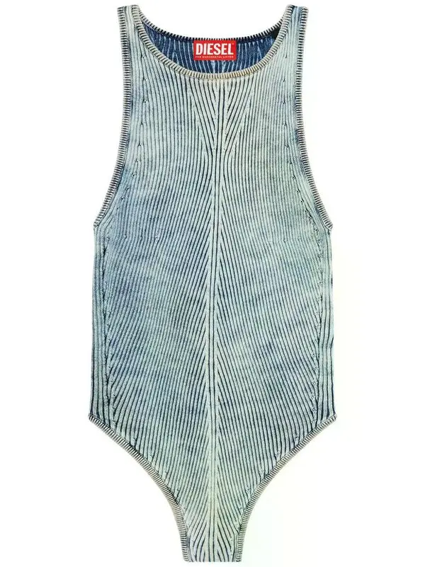 DIESEL® M-tansy Sleeveless Denim Bodysuit