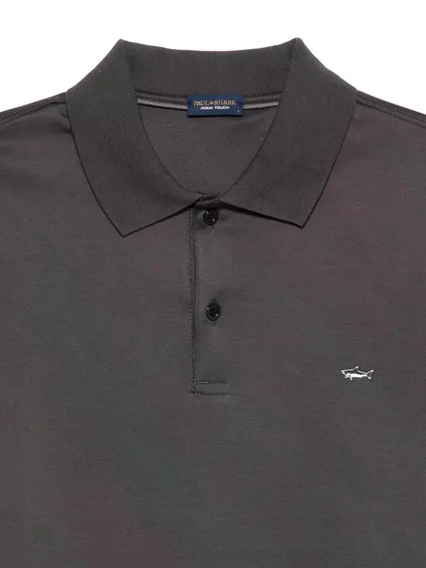 Paul & Shark Logo-detail Polo Shirt - Grey