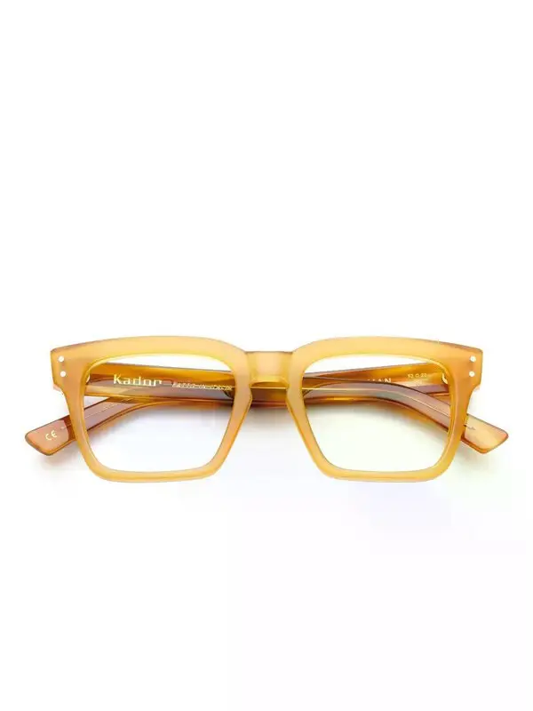 Kàdor Truman Square-frame Glasses - Yellow