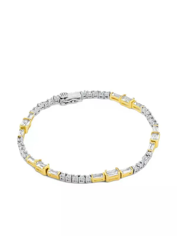 V JEWELLERY Verity Two-toned Tennis Bracelet - Silver