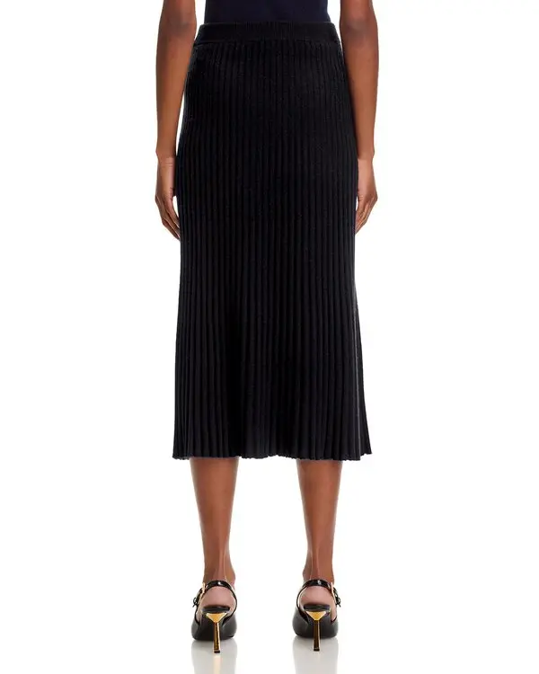 Bloomingdale'S 100% Cashmere Ribbed Midi Skirt
