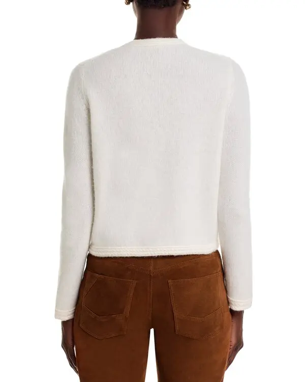 Bloomingdale'S Chevron Trim Cashmere Cardigan