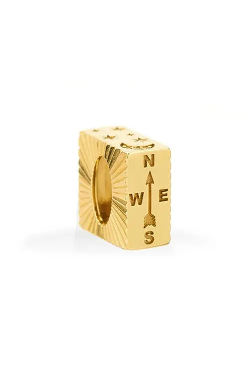 Adina Reyter Diamond Compass Bead Charm - Yellow
