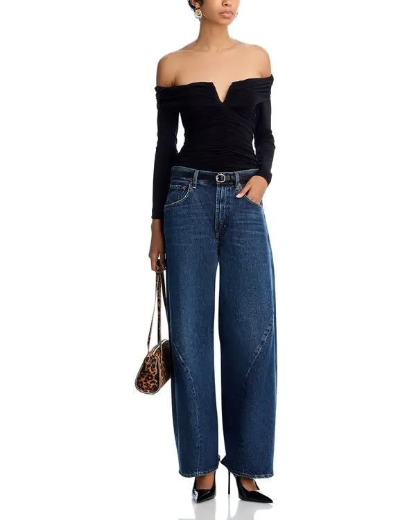 Aqua Matte Jersey Top Exclusive - Black