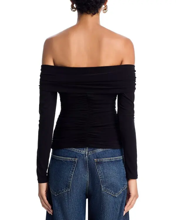 Aqua Matte Jersey Top Exclusive - Black