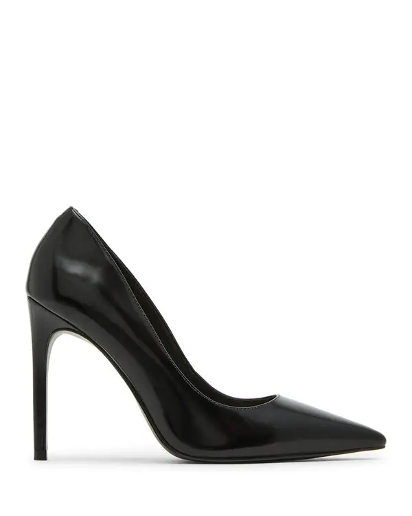 Steve Madden Noir Pumps - Black Leather
