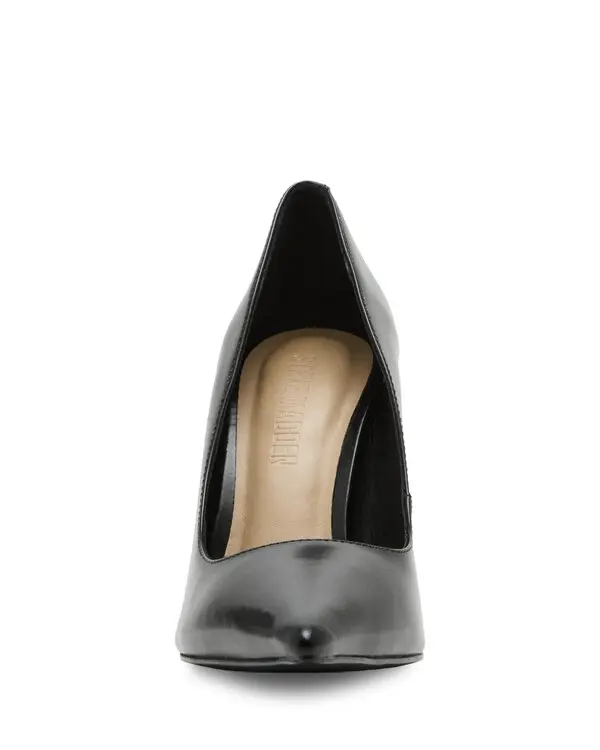 Steve Madden Noir Pumps - Black Leather