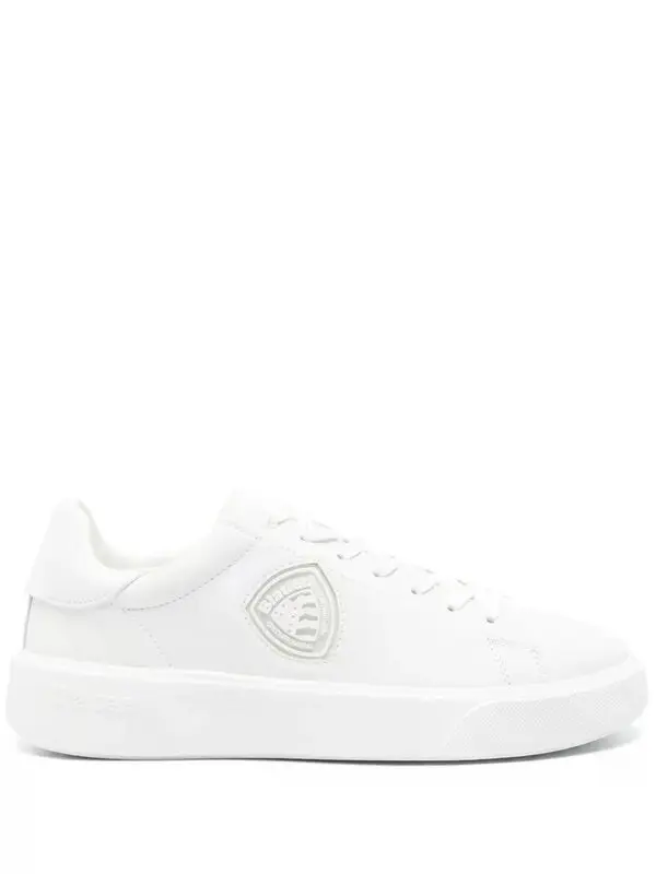 BLAUER. Buck07/lea Leather Sneakers - White