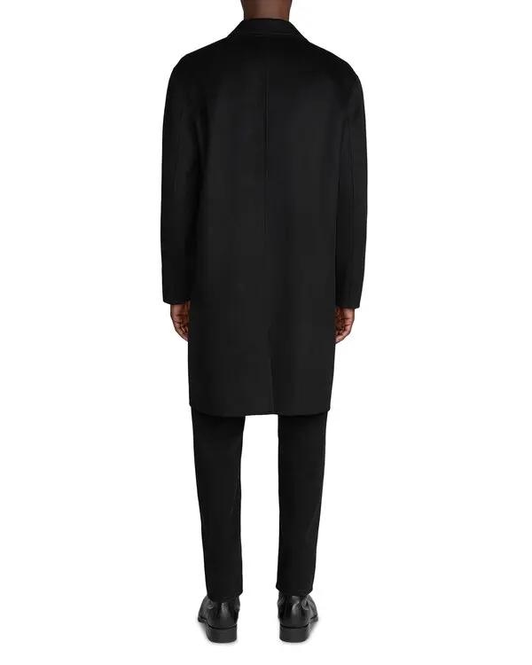 FRAME Double Face Wool Overcoat - Black