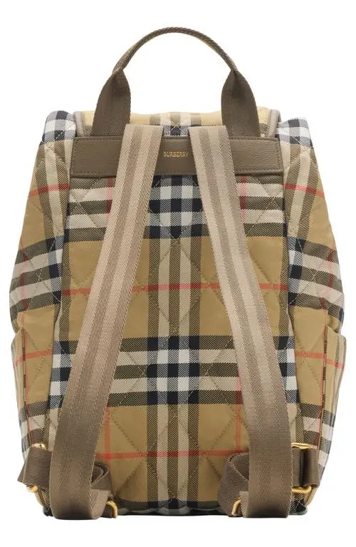 Burberry Horseshoe Check Corduroy Backpack