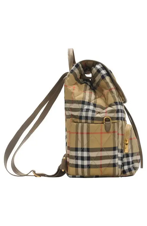 Burberry Horseshoe Check Corduroy Backpack