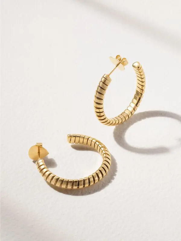 Marina B Trisolina Small 18-karat Hoop Earrings - Gold