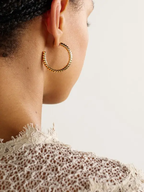 Marina B Trisolina Small 18-karat Hoop Earrings - Gold