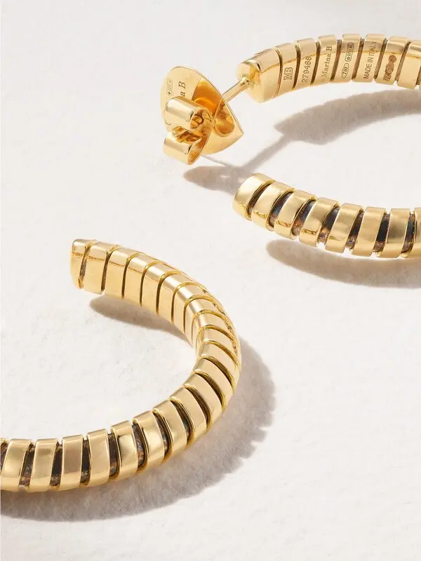 Marina B Trisolina Small 18-karat Hoop Earrings - Gold