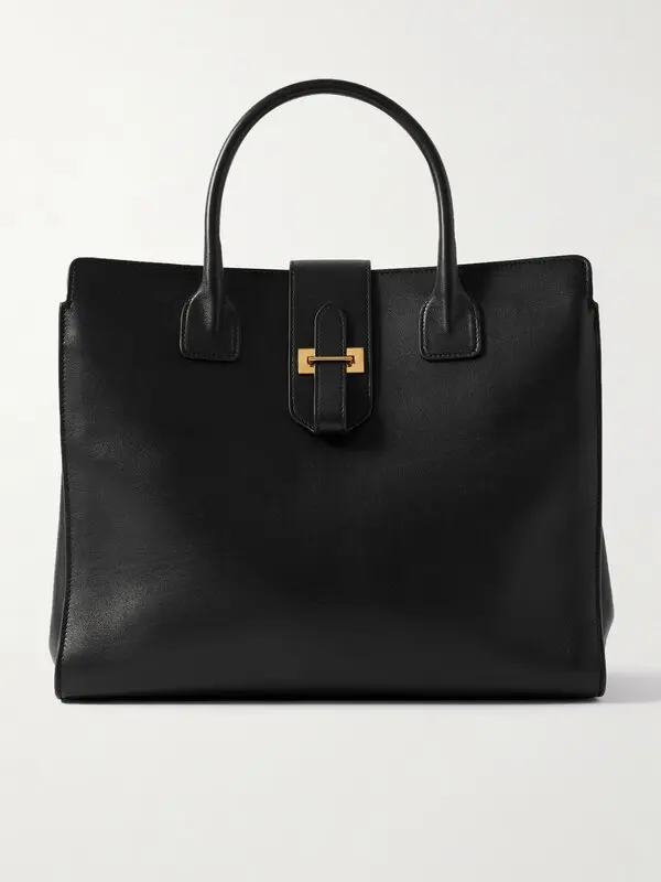 NILI LOTAN Lou Leather Tote - Black