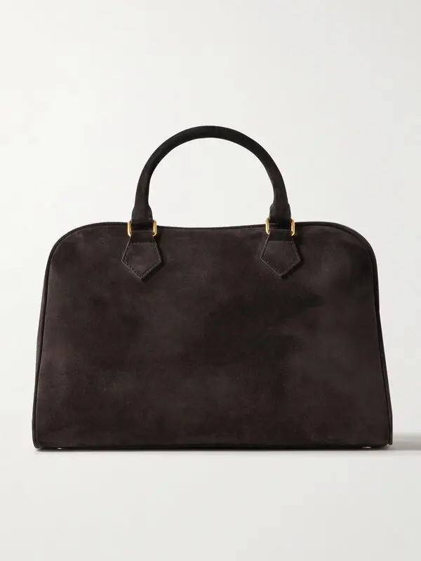 NILI LOTAN Jaclyn Suede Tote - Brown