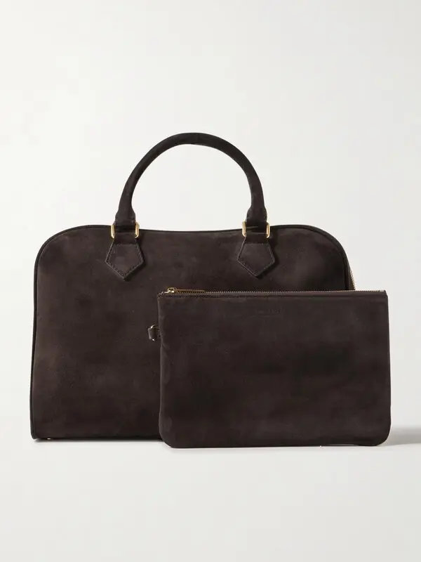 NILI LOTAN Jaclyn Suede Tote - Brown