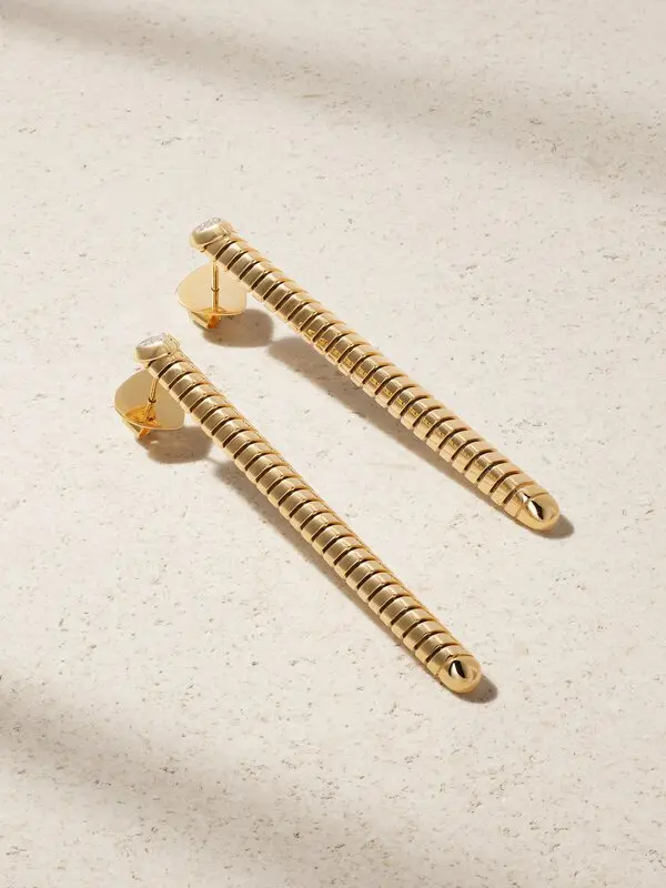 Marina B Trisolina 18-karat Diamond Earrings - Gold