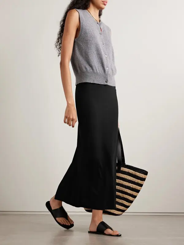 LA LIGNE Knitted Midi Skirt