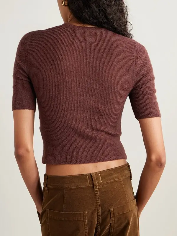 Citizens Of Humanity Tabitha Ribbed Cardigan - Brown